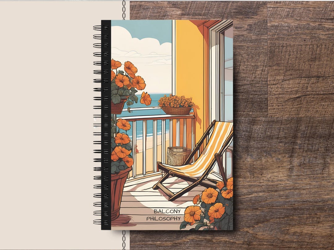 NOTEBOOK Balcony Philosophy in A5 / Anime Ghibli Concept Art / Summer ...