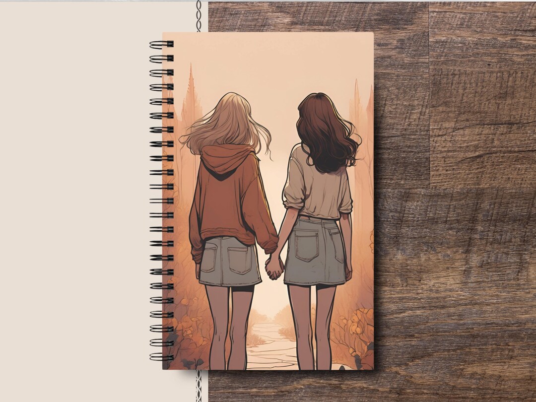 NOTEBOOK Best Friends Spiral Journal Photobook - Girls Besties Sisters ...