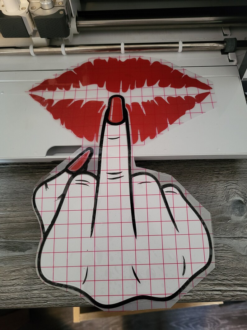 Middle Finger Decal - Etsy