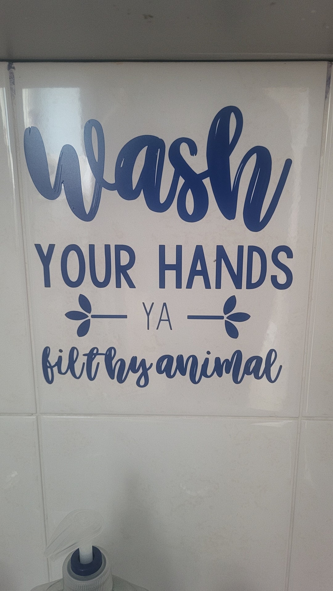Wash Your Hands Wall Decal - Etsy