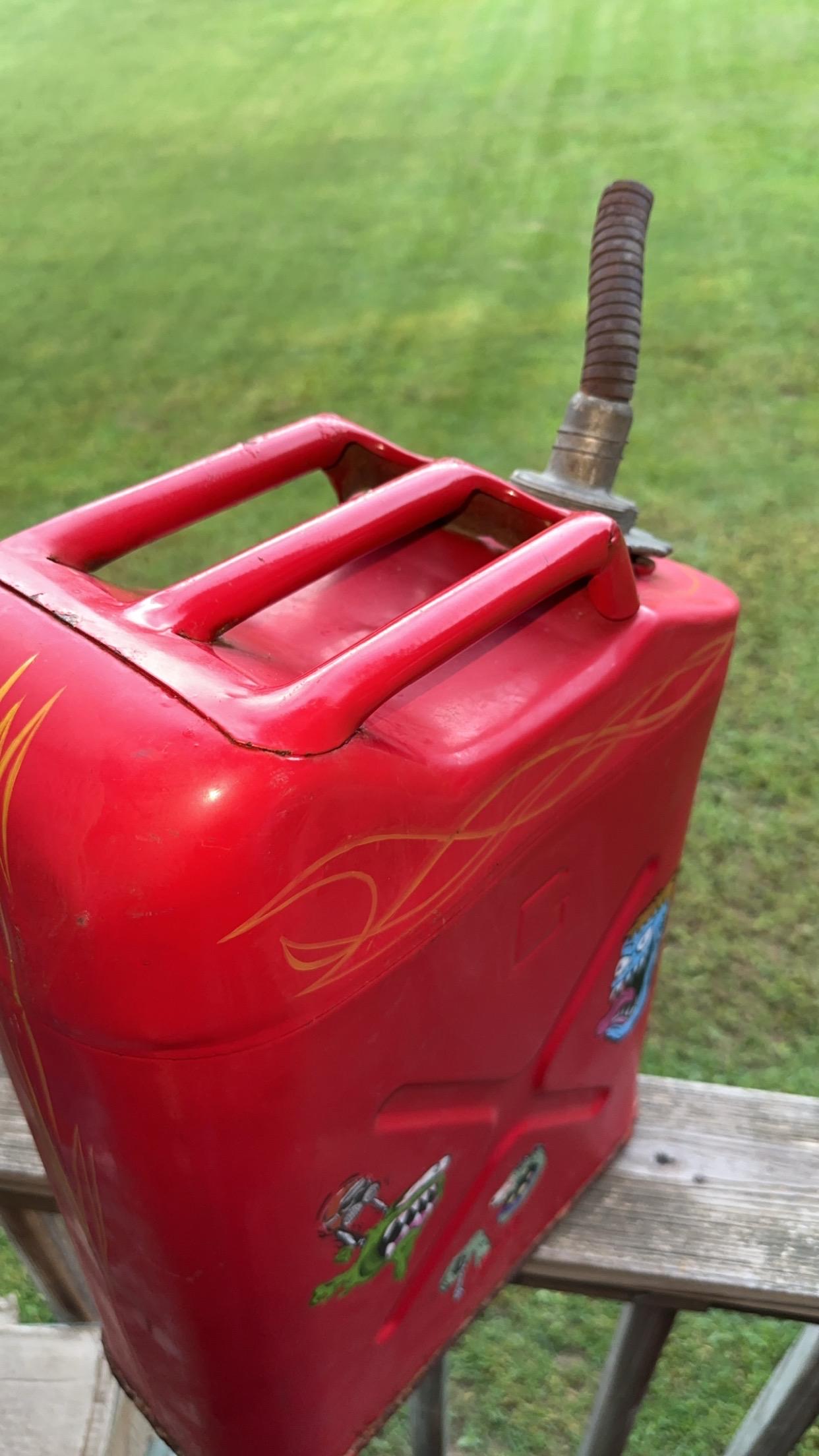 Gas Can Hand Painted Retro Car Character Art - Etsy