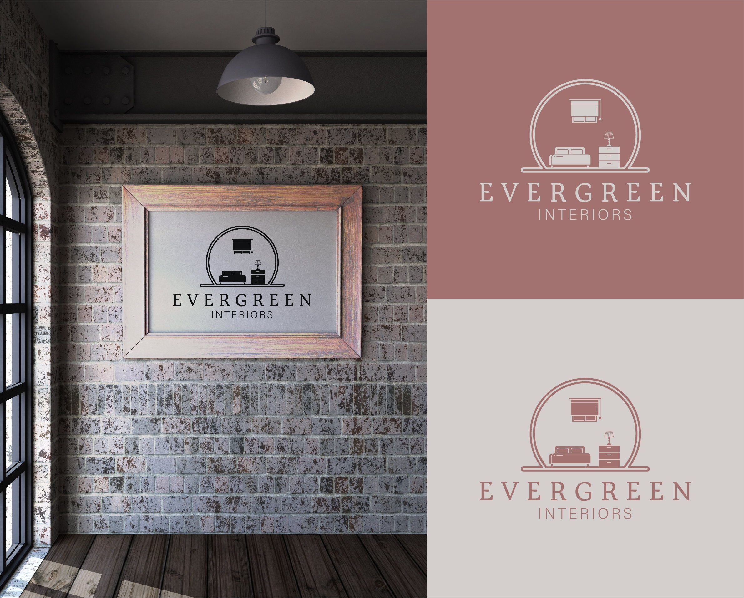 Custom Interior Design Logo minimalist & Elegant Branding unique ...