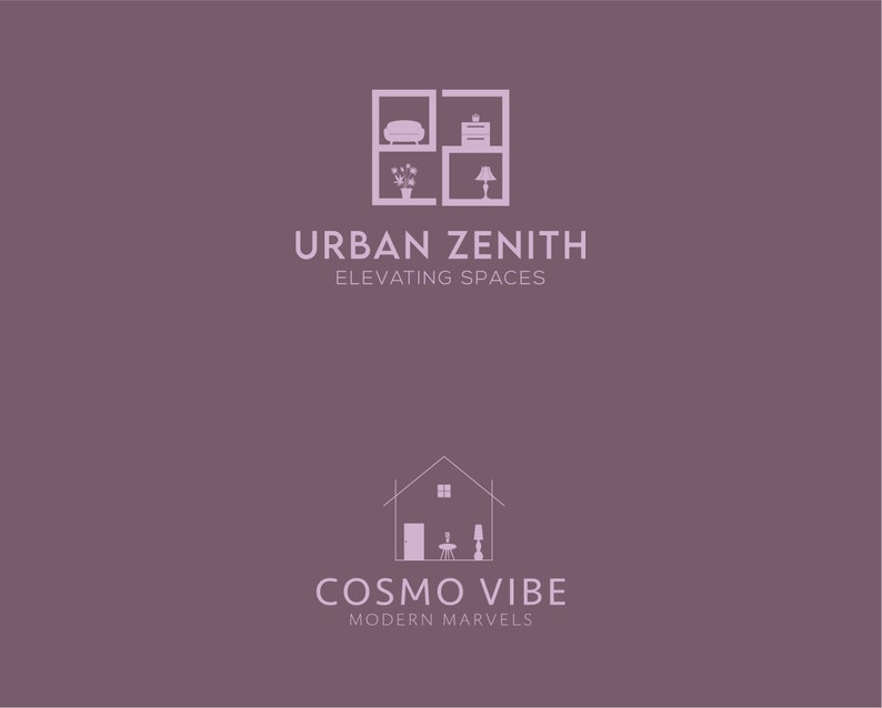 Custom Interior Design Logo minimalist & Elegant Branding unique ...