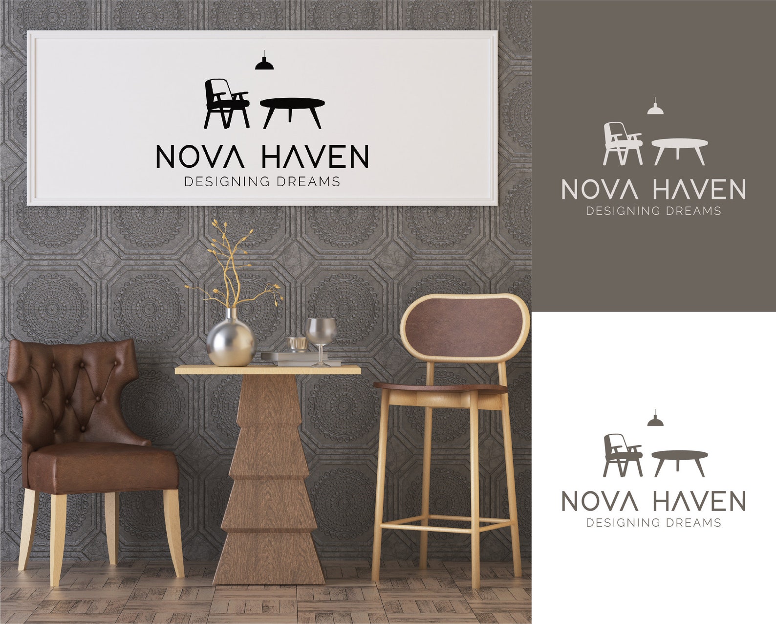 Custom Interior Design Logo minimalist & Elegant Branding unique ...
