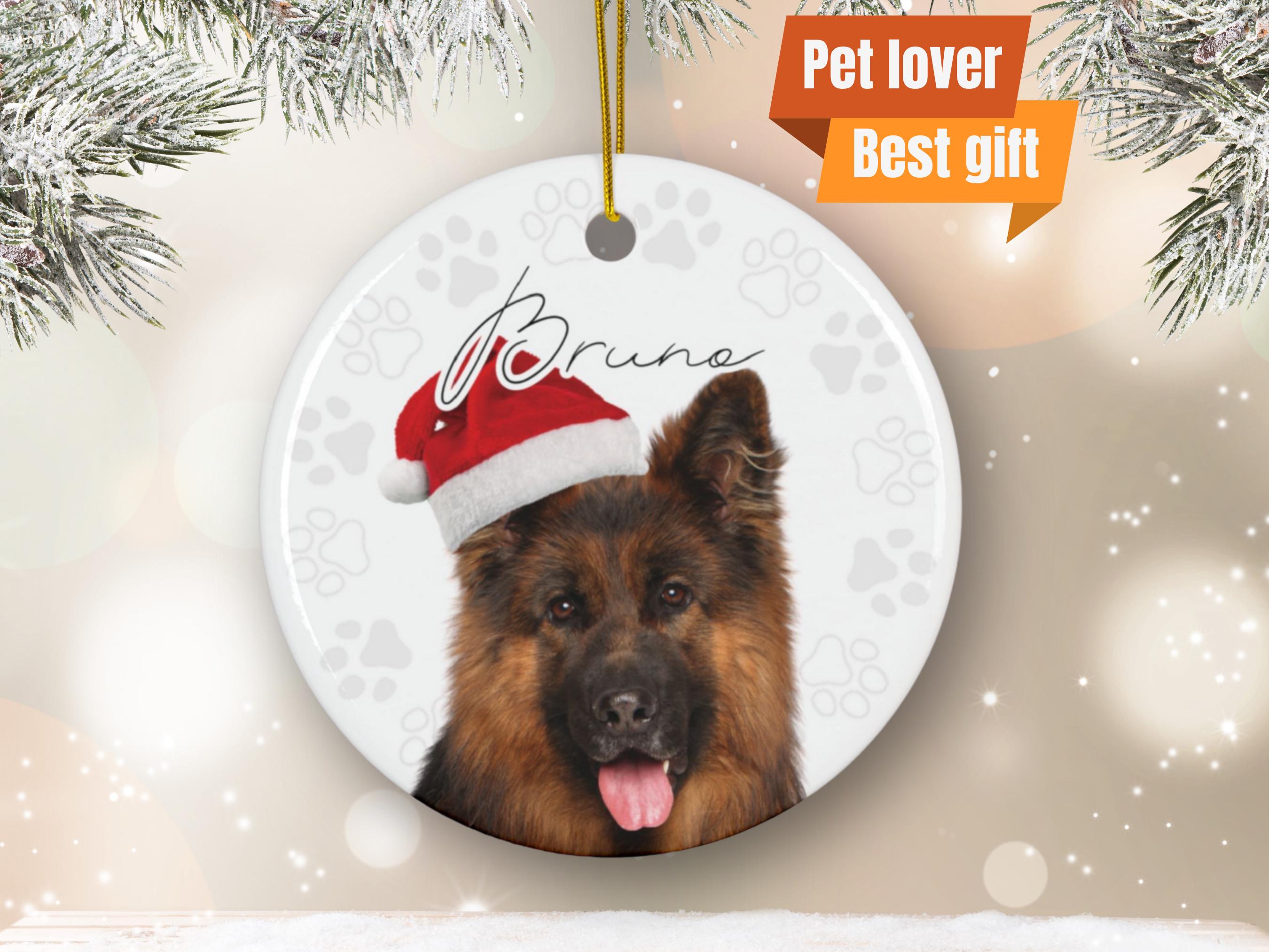 Personalized German Shepherd Ornament Pet Photo Ornament Gift for ...