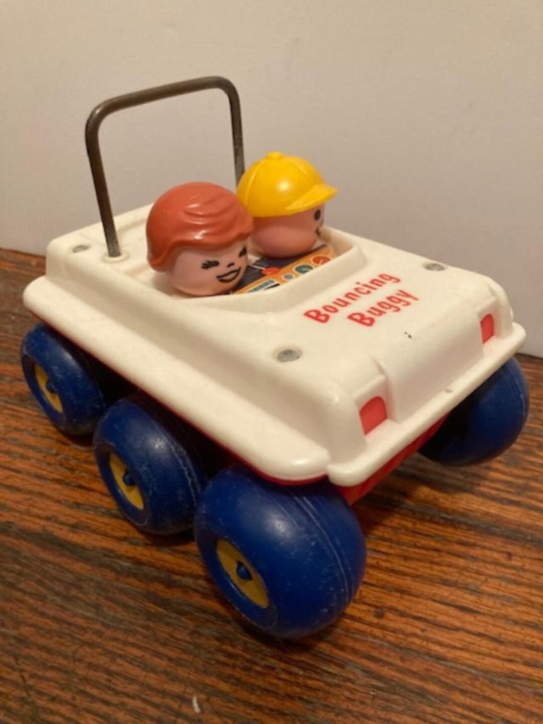 Fisher Price Bouncing Buggy 1973 Vintage 70's Classic Pull Toy Wobbling ...