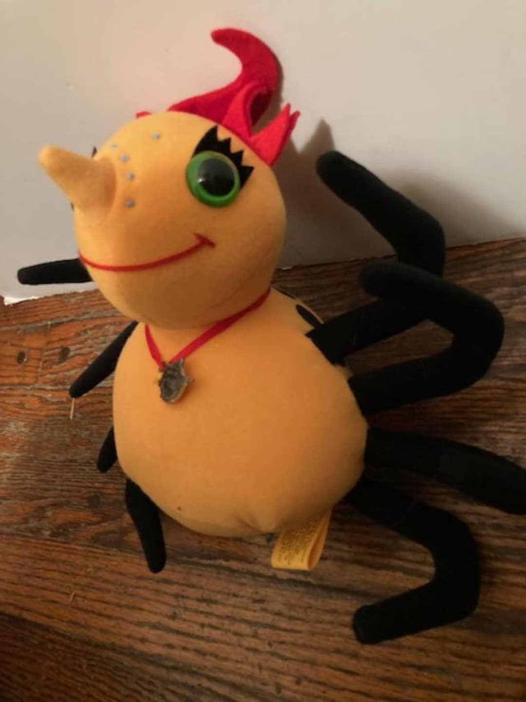 Miss Spider 8 Plush W/teapot Pendant 1995 Sunny Patch Friends Callaway ...