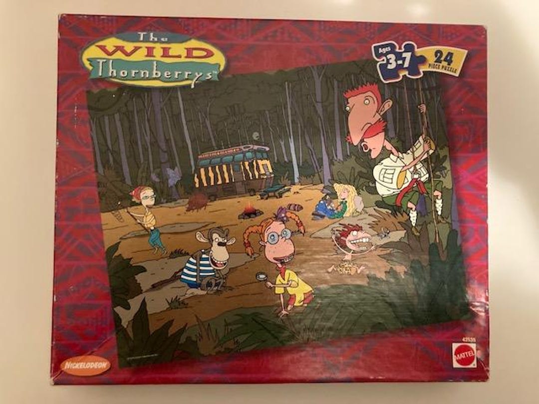 Wild Thornberrys 2000 Mattel Nickelodeon 24 Pc Jigsaw Puzzle Complete ...