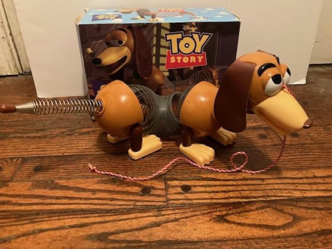 Toy Story First Original 1995 Slinky Dog Pull Toy With Box James ...