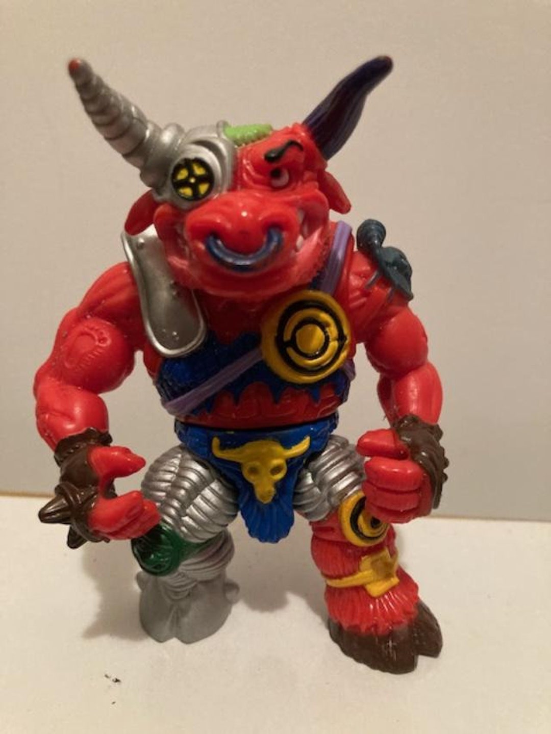 TMNT 1991 Vintage Groundchuck Original Playmates Series 4 Action Figure ...