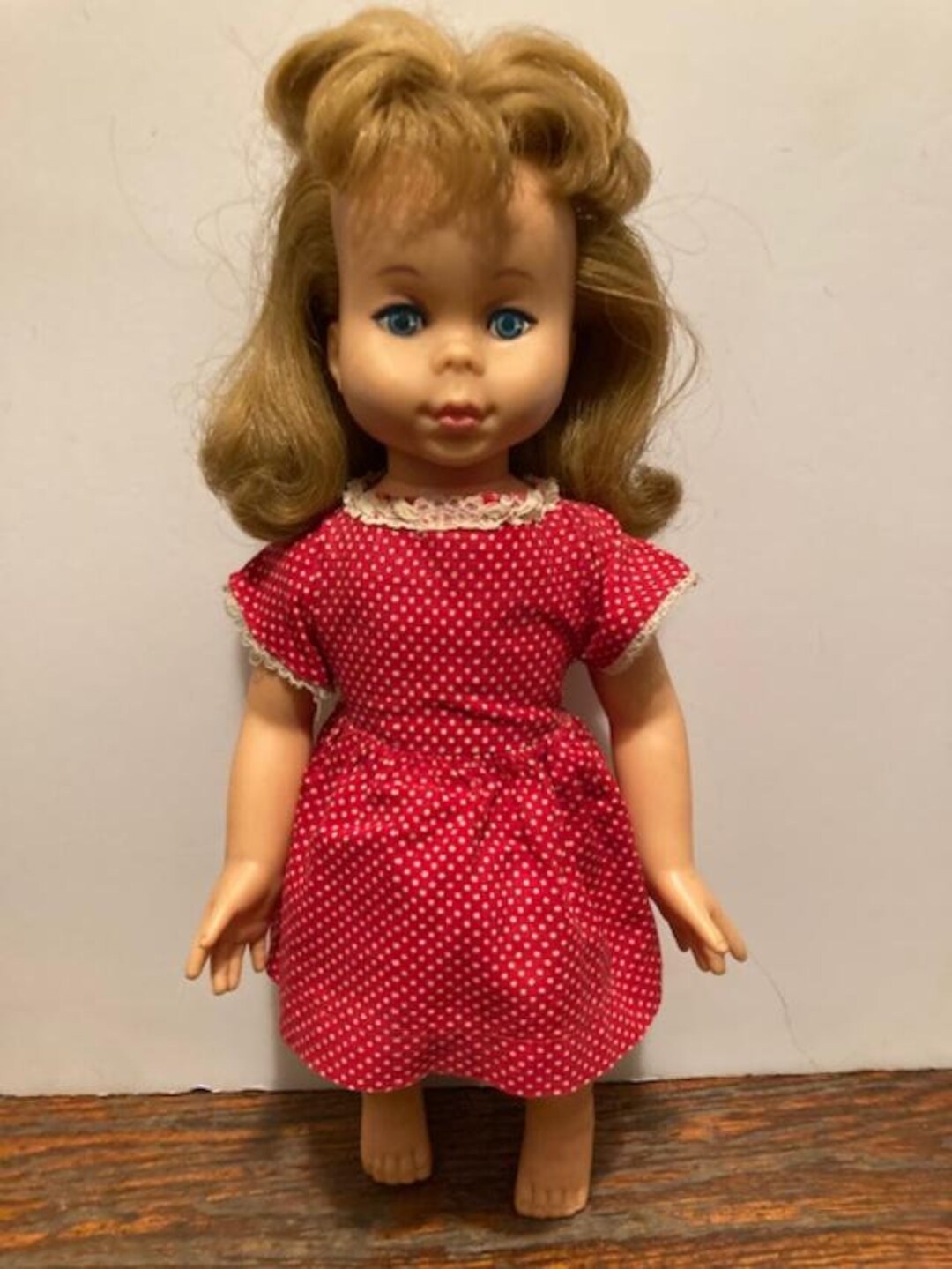 Dee-dee Cut’n Button Doll 1964 Mattel 14" Vintage 60's Plastic Girl in ...
