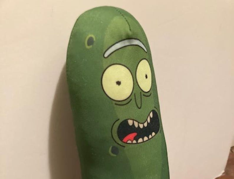 Rick and Morty Pickle Rick Plush 13 Adult Swim Cartoon Network Toy ...