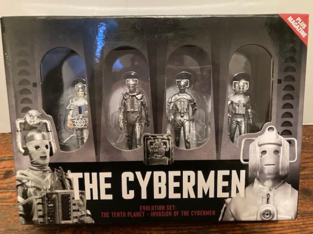 Doctor Who Cybermen Evolution Eaglemoss 2017 UK Figurine Collection MIB 60's Sci-fi TV Dr Enemy ...