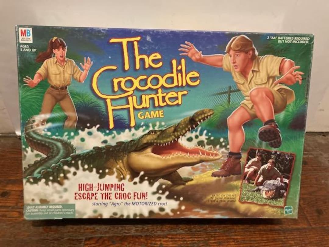 Crocodile Hunter Board Game 1999 Milton Bradley 100% Complete Working ...