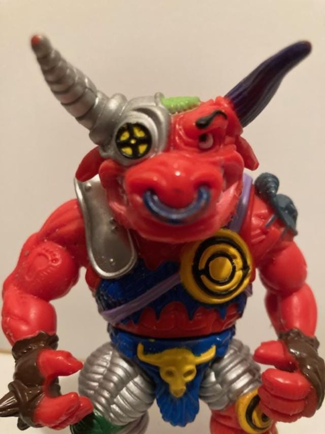 TMNT 1991 Vintage Groundchuck Original Playmates Series 4 Action Figure ...