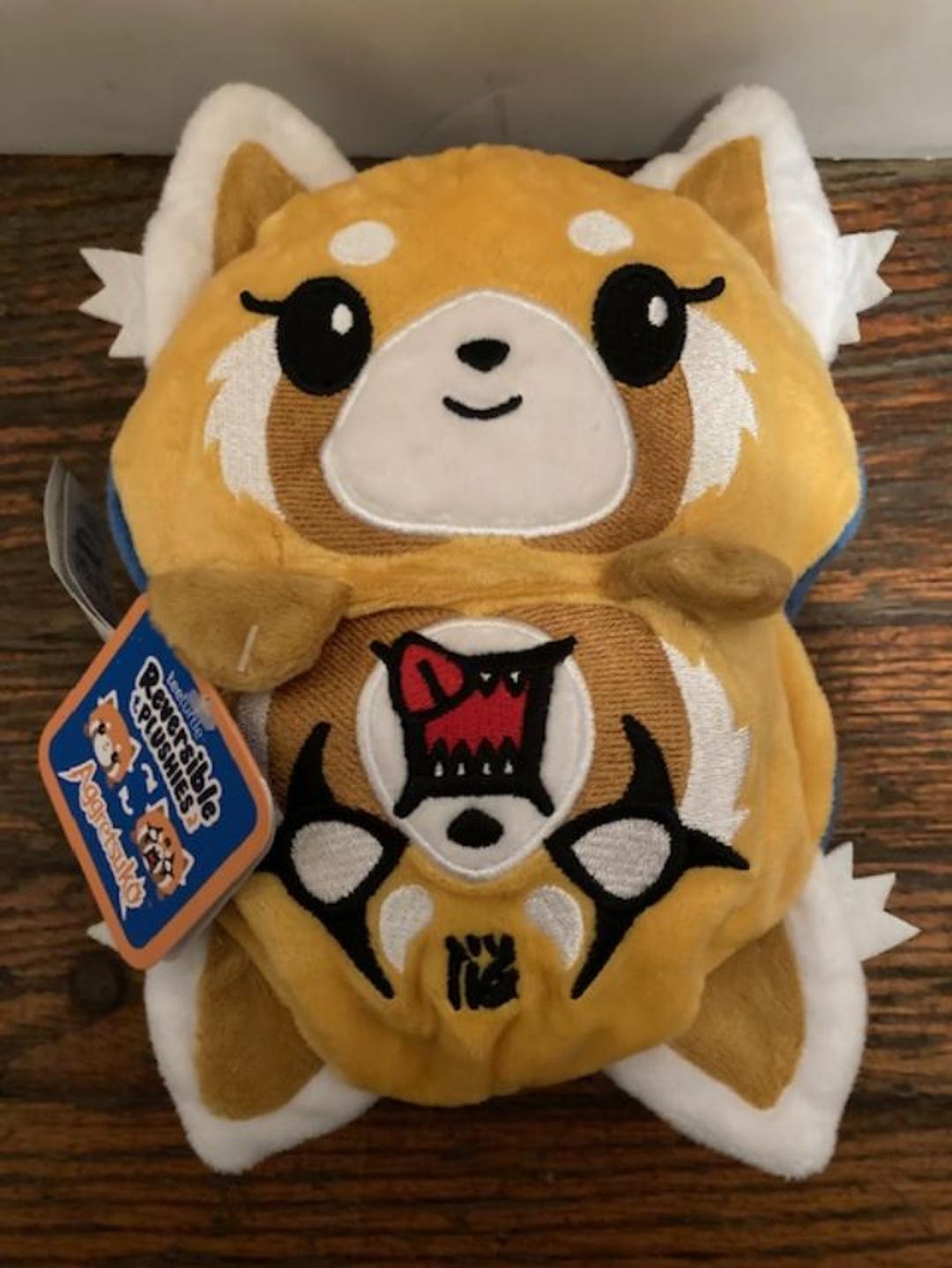 Aggretsuko Sanrio Reversible Plushie W/tags Mood Plush Teeturtle Aggressive Retsuko Death Metal ...