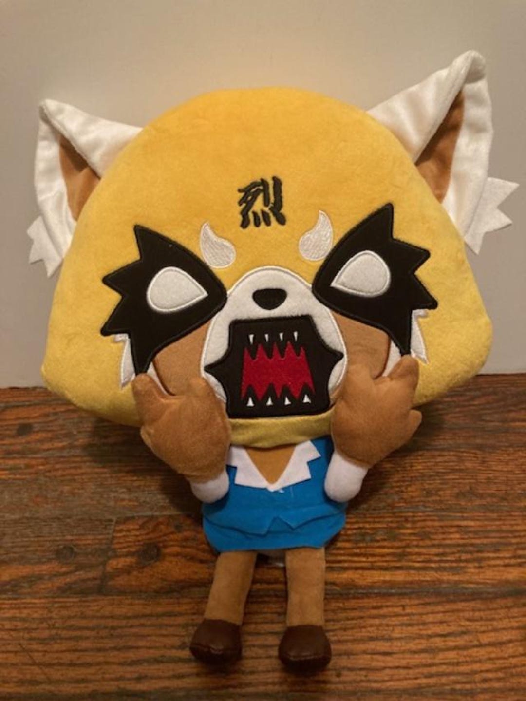 Aggretsuko Sanrio BIG 14" Plush Aggressive Retsuko Death Metal Red Panda Yeti Mascot Design 2018 ...