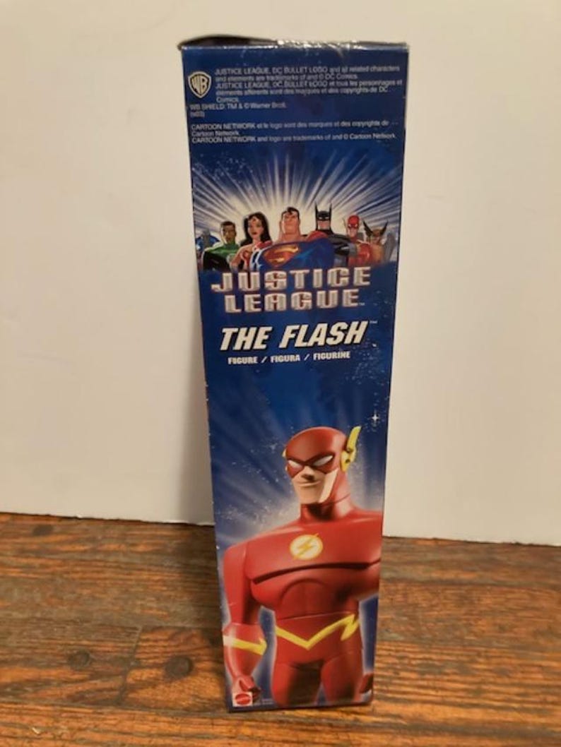 Justice League Cartoon 2003 the Flash Mattel 10 Action Figure MIB New ...