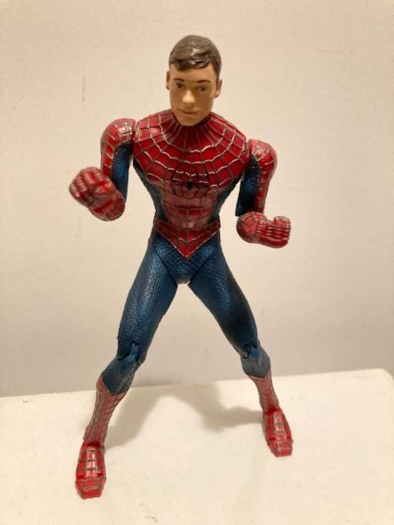 Spider-man Movie 2002 Tobey Maguire Vintage Toy Biz Marvel Power Punch ...