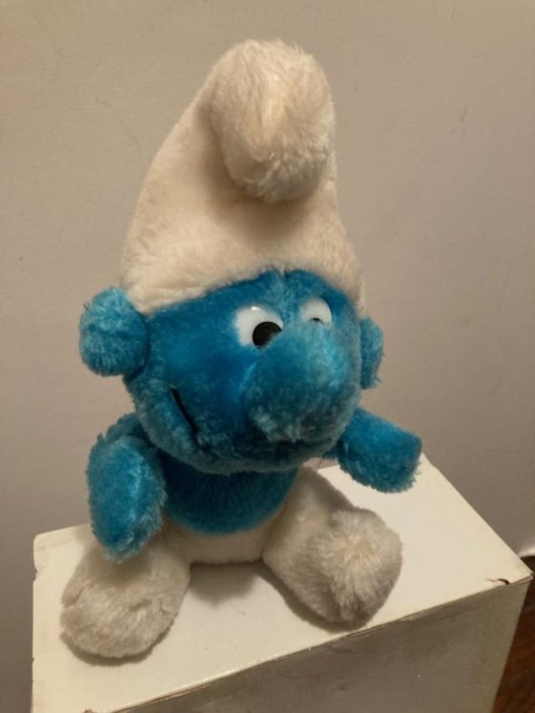 Smurfs Schtroumpf Vintage 80's 6" Plush Smurf Wallace Berrie 1980 ...