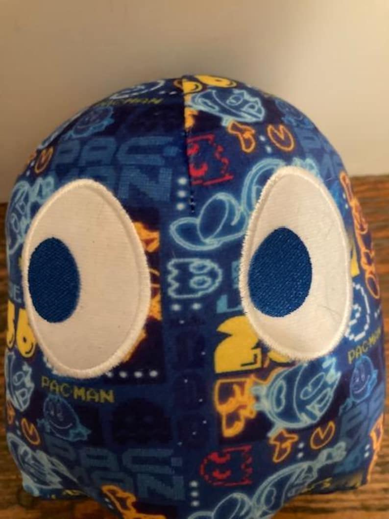 Pac-man Blue Ghost Inky 6" Plush Pop Art Special Edition Vintage Arcade ...