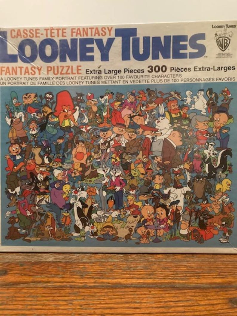 Looney Tunes Factory Sealed 1981 WB Fantasy Whitman Vintage 80's Puzzle ...