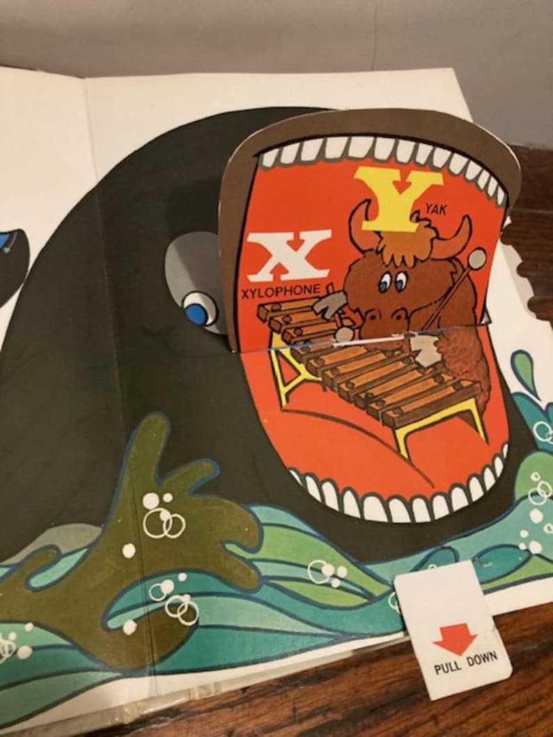 Sesame Street 70's Vintage Alphabet Book Pop-up 70's Rare Non-jim ...