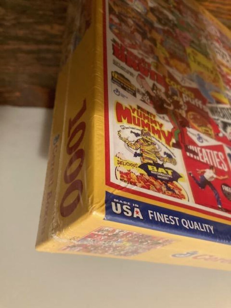 Vintage GM Cereal Boxes General Mills New Sealed 1000 Pcs Jigsaw Puzzle ...