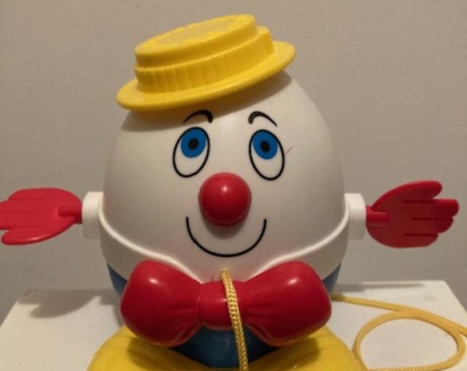 Fisher Price Vintage 1972 Humpty Dumpty #736 Pull Toy Mother Goose ...