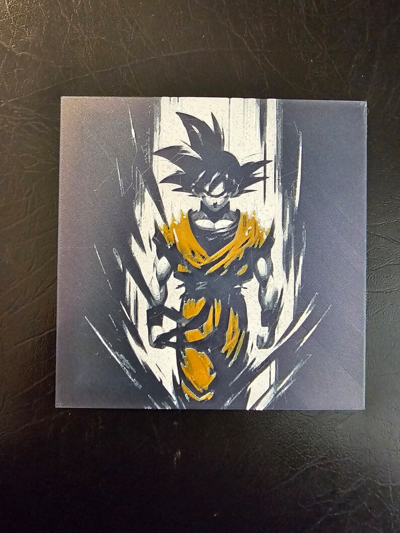 Goku, Charging to Full Power! Dragon Ball Z 3D Hueforge Art - Etsy