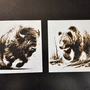 Charging Buffalo 3D Hueforge Art - Etsy