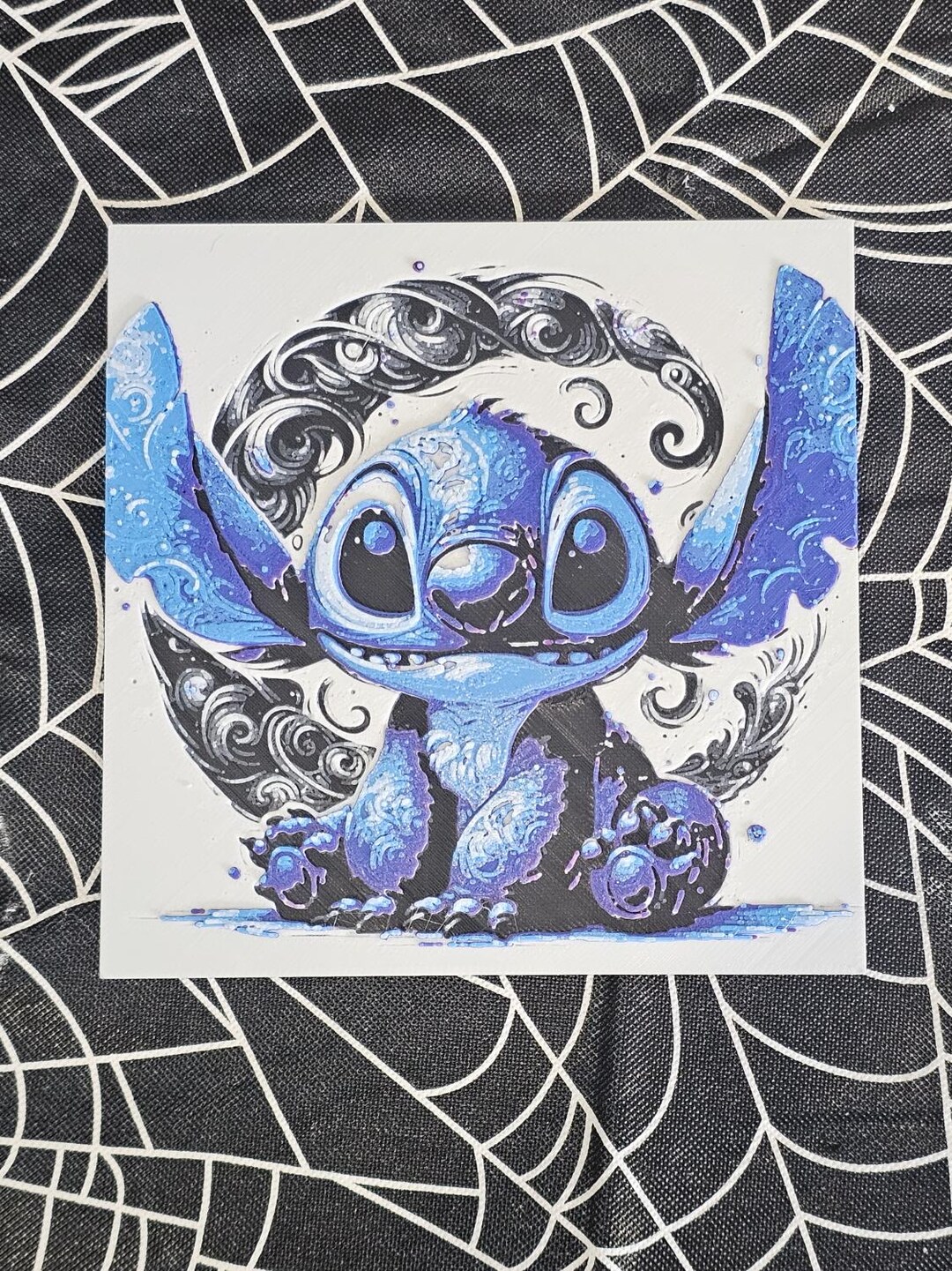 Stitch Van Gogh Style, Lilo and Stitch 3D Hueforge Art - Etsy