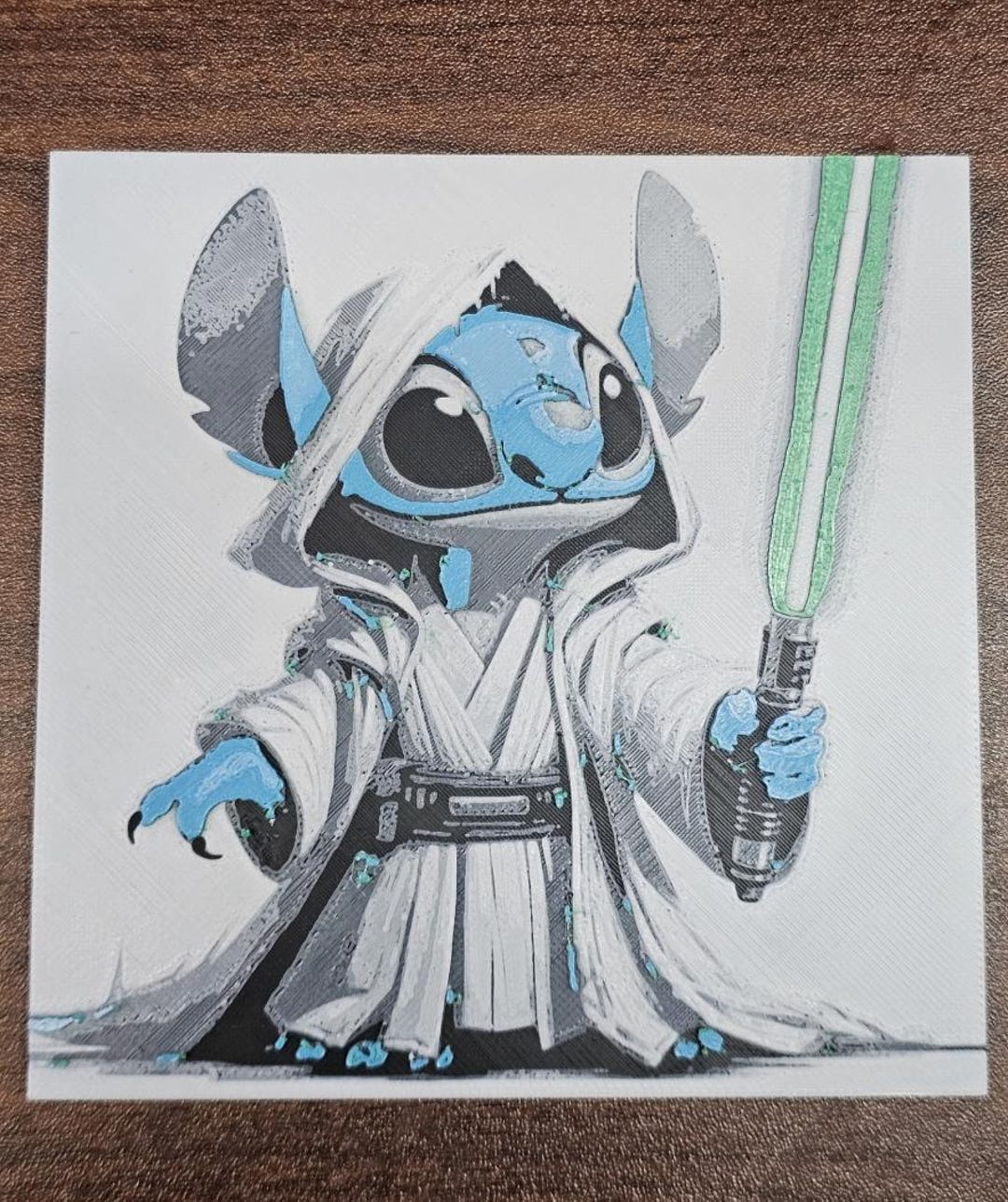 Jedi Stitch, Lilo and Stitch 3D Hueforge Art - Etsy