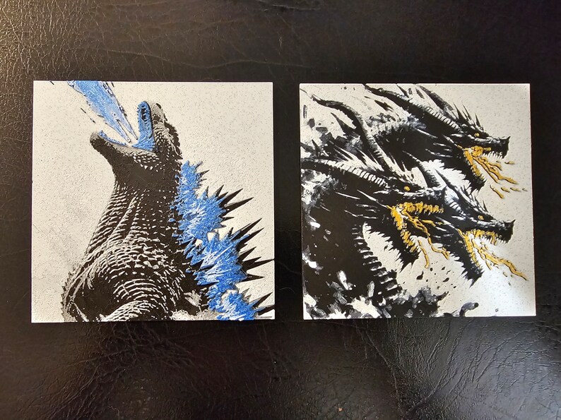 Godzilla Hueforge 3D Art - Etsy