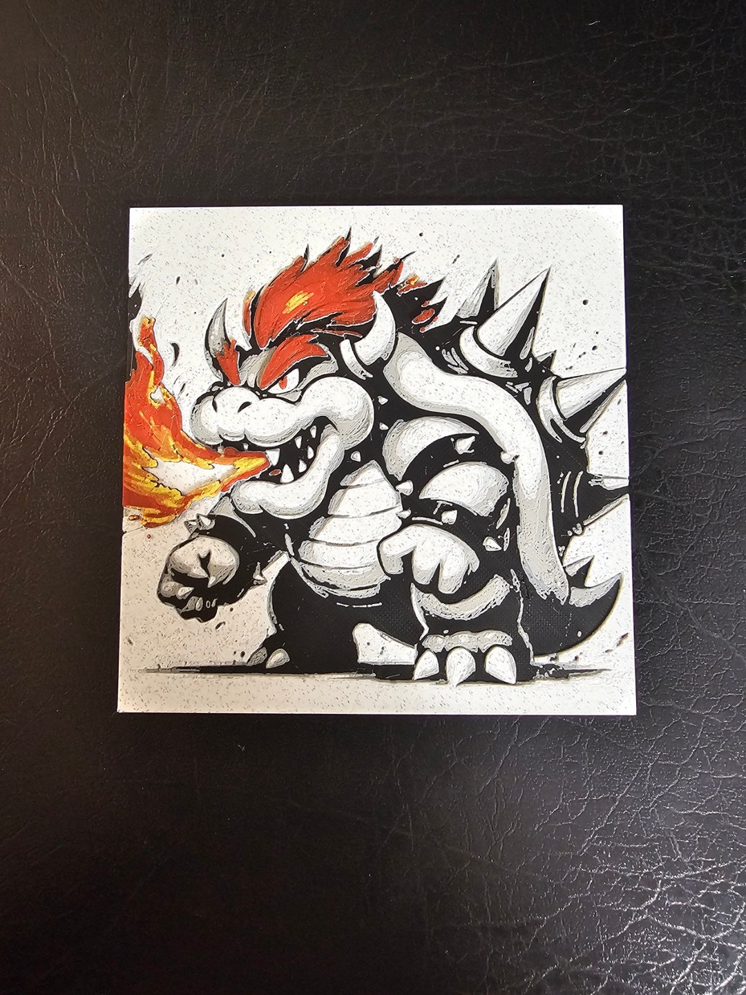 Bowser With Flame Breath 5 Color 3D Hueforge Art - Etsy