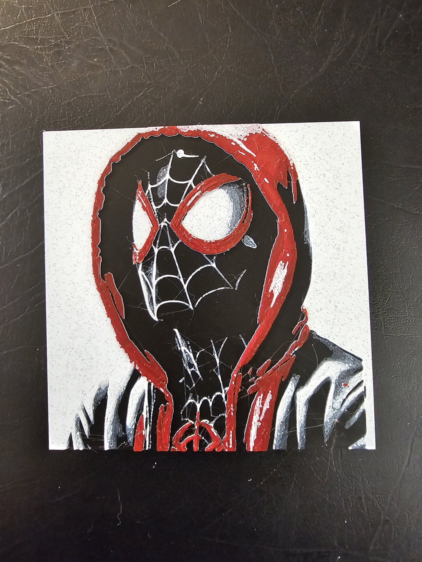 Miles Morales Spiderman, Side Profile, Hueforge 3D Art - Etsy