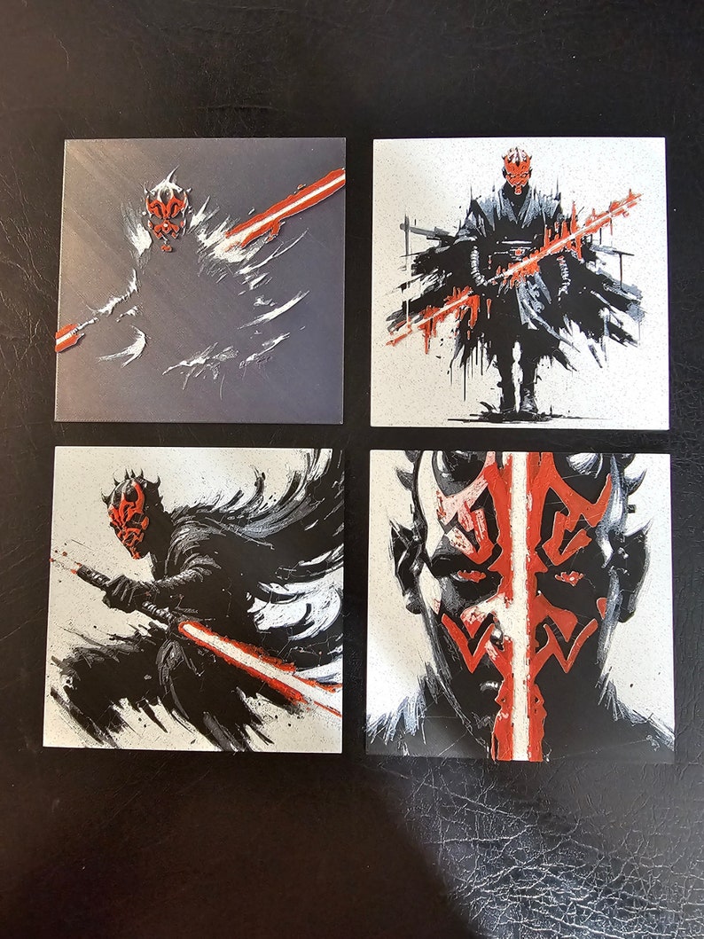 Darth Maul Read Stance 3D Hueforge Art - Etsy