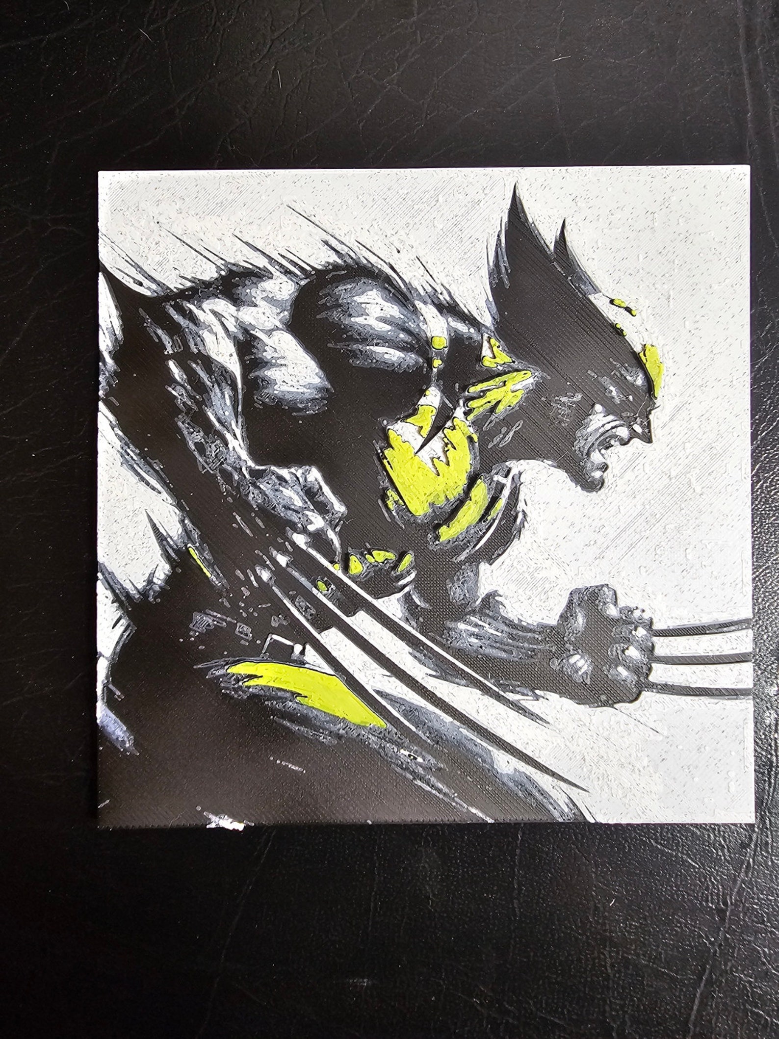 Old School Yellow Wolverine Close up 4 Color 3D Hueforge Art - Etsy