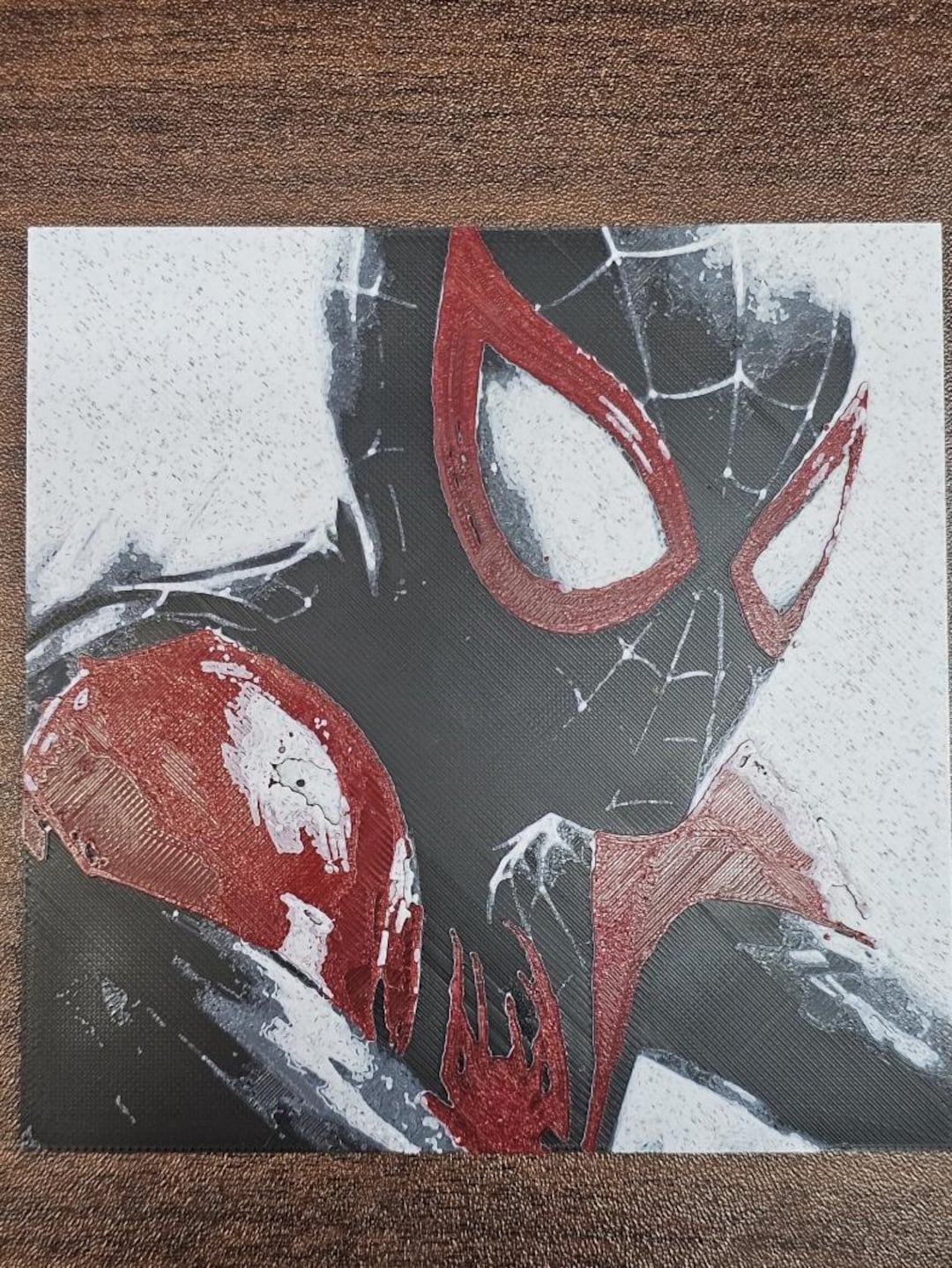 Miles Morales Spiderman, Side Profile, Hueforge 3D Art - Etsy