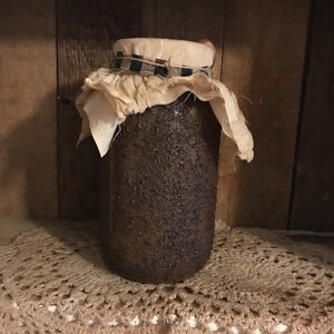 Cowland Farm Sweet Butter Label Handmade Primitive Grubby Pantry Jar ...