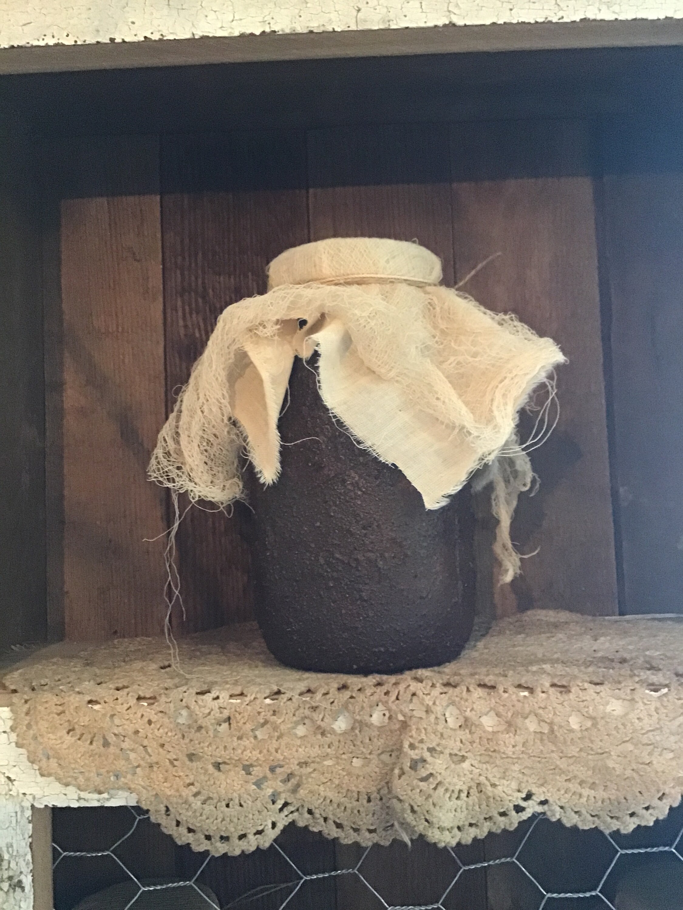 Handmade Primitive Grubby Pantry Jar, Grubby Distressed Pantry Jar ...