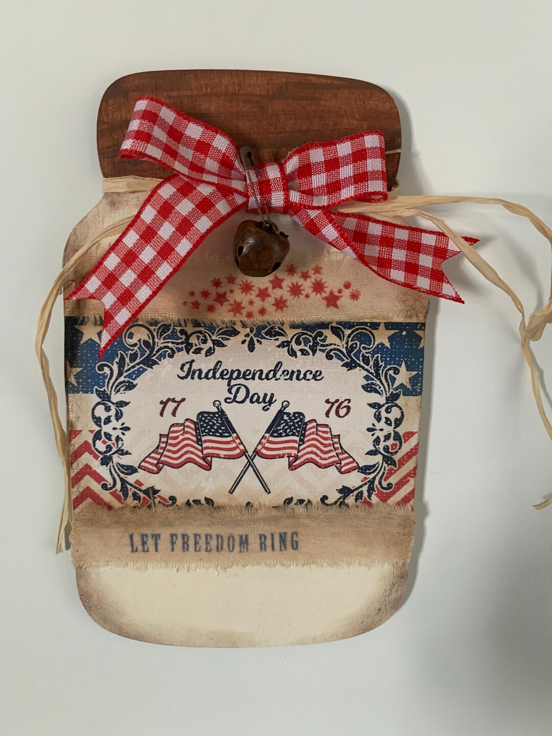 Independence Day 1776 Grungy Wooden Mason Jar Refrigerator Magnet - Etsy
