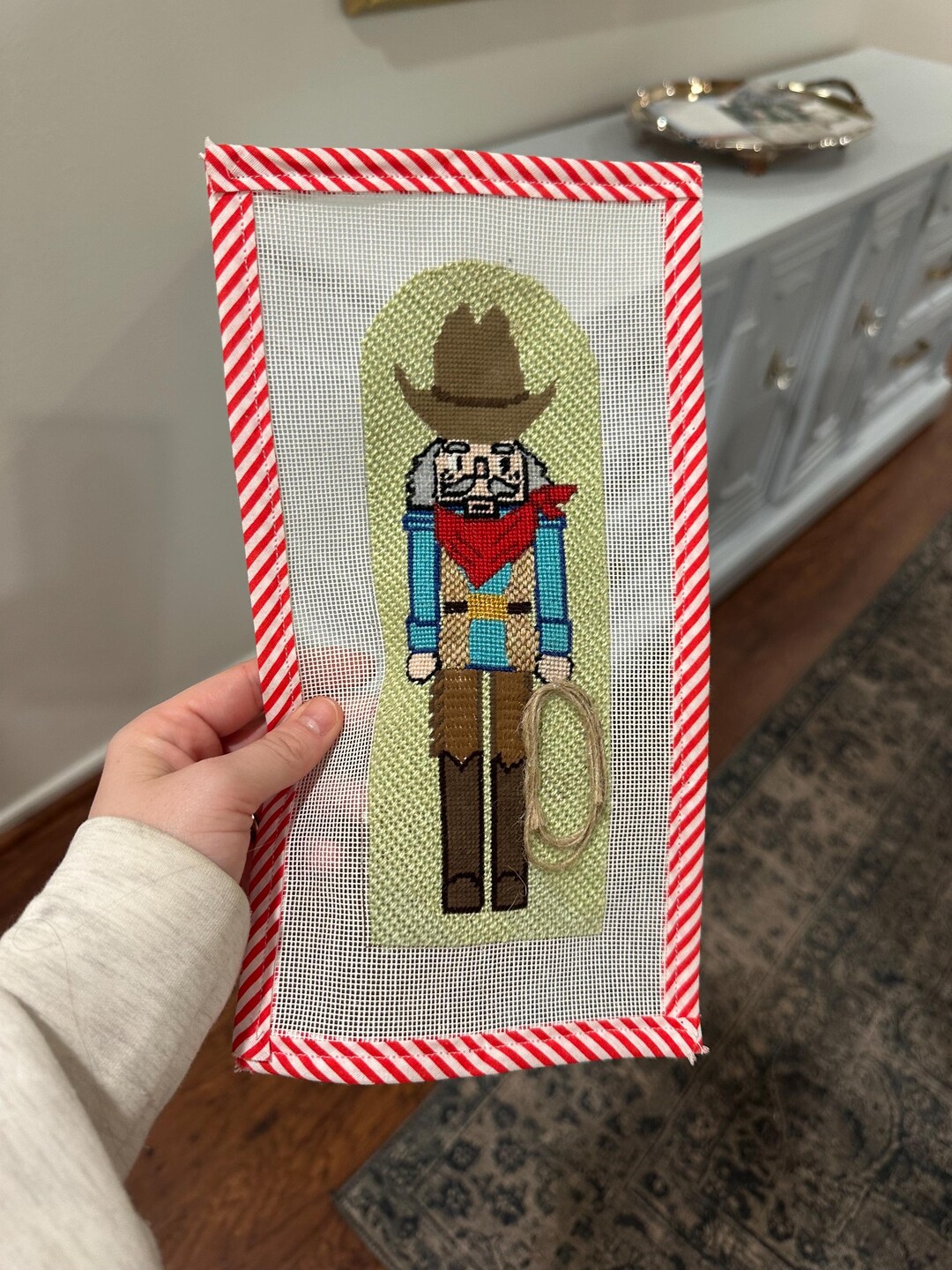 Cowboy Nutcracker Needlepoint Canvas - Etsy
