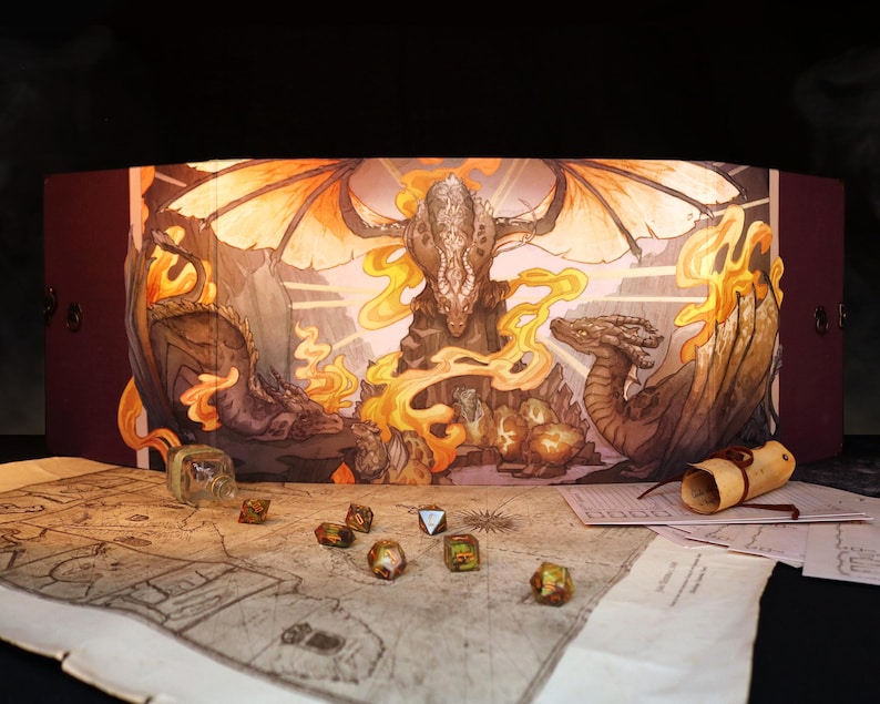 Handcrafted Dnd DM Screen 5e | Game Master RPG Accessories - Etsy Canada