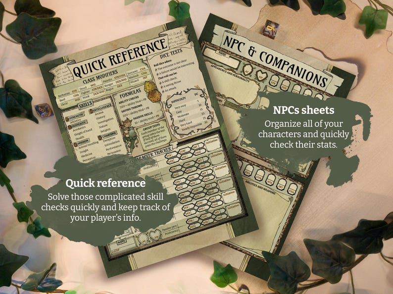 Dnd DM Cheat Sheets 5e 2024 | Dungeon Master Quick Reference (PDF) - Etsy