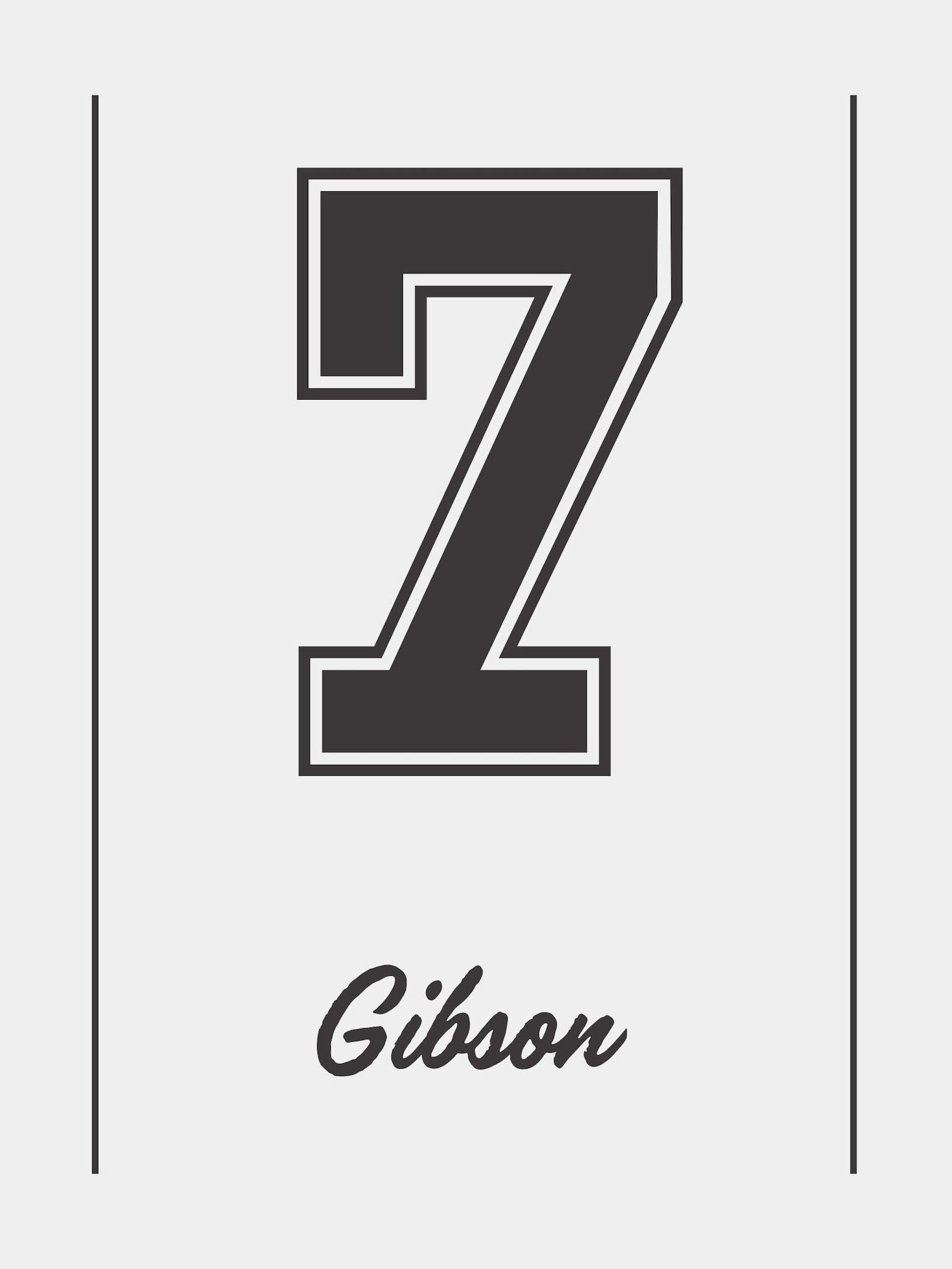 Boys of Tommen: Johnny, Joey, and Gibsie Minimal Number Posters - Etsy