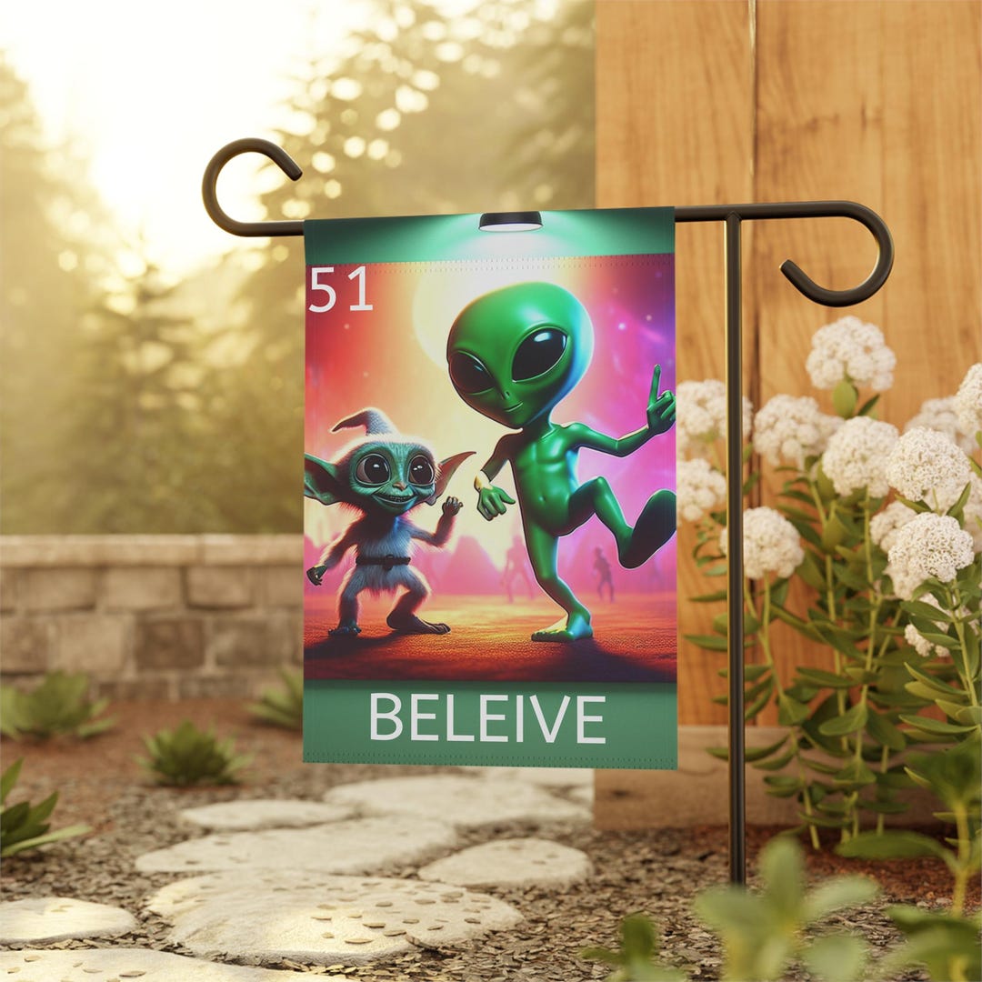 Alien & Goblin Dance Party Yard Sign Fun and Whimsical Outdoor ...