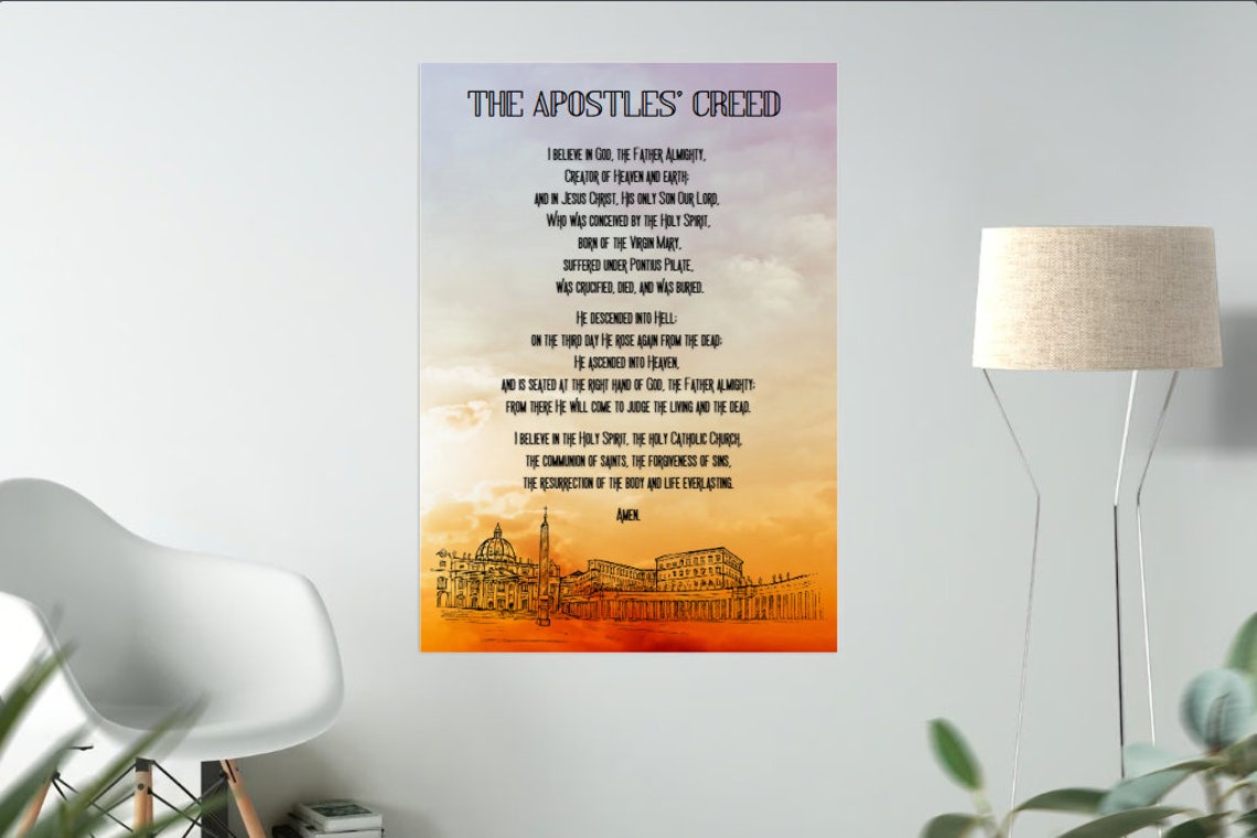 The Apostles' Creed (version 2) - Etsy