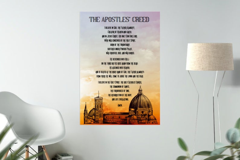 The Apostles' Creed (version 3) - Etsy