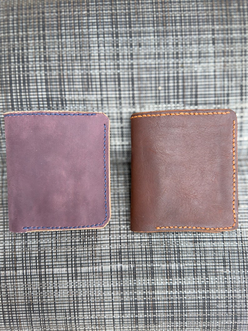 Handcrafted Leather Bifold Wallet - Etsy